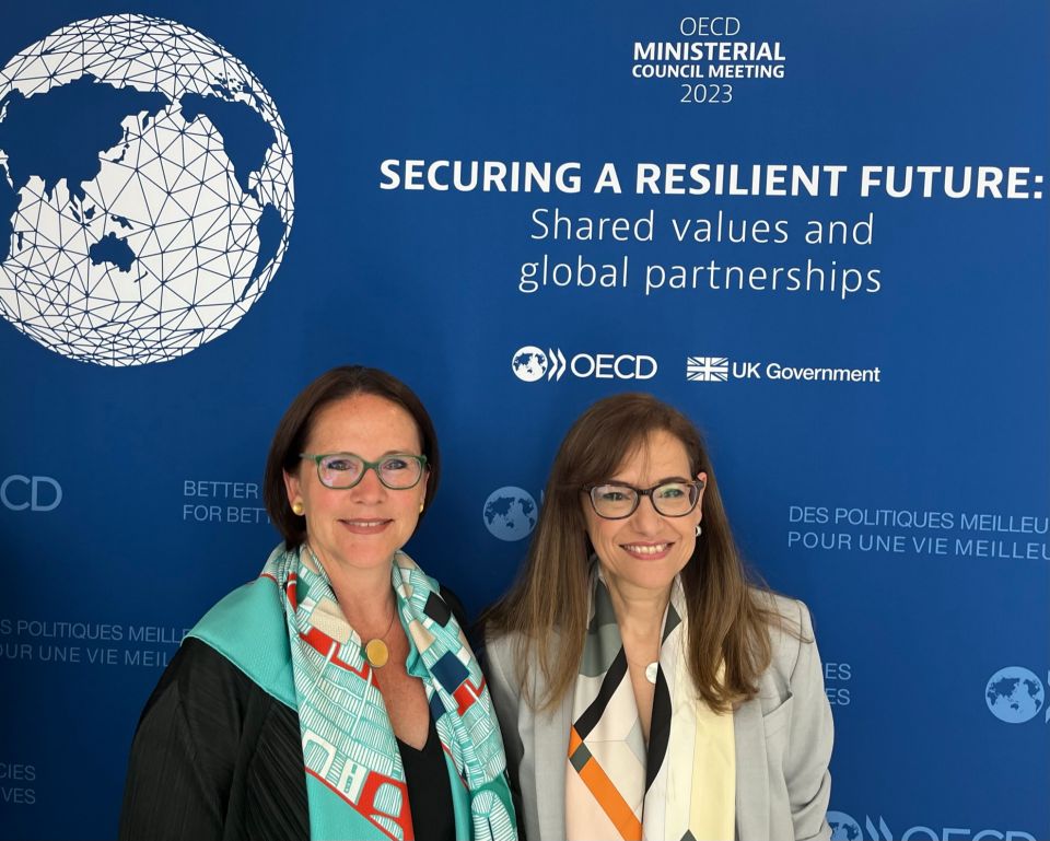 Yuriko Backes à la Réunion du Conseil au niveau des Ministres de l'OCDE ...